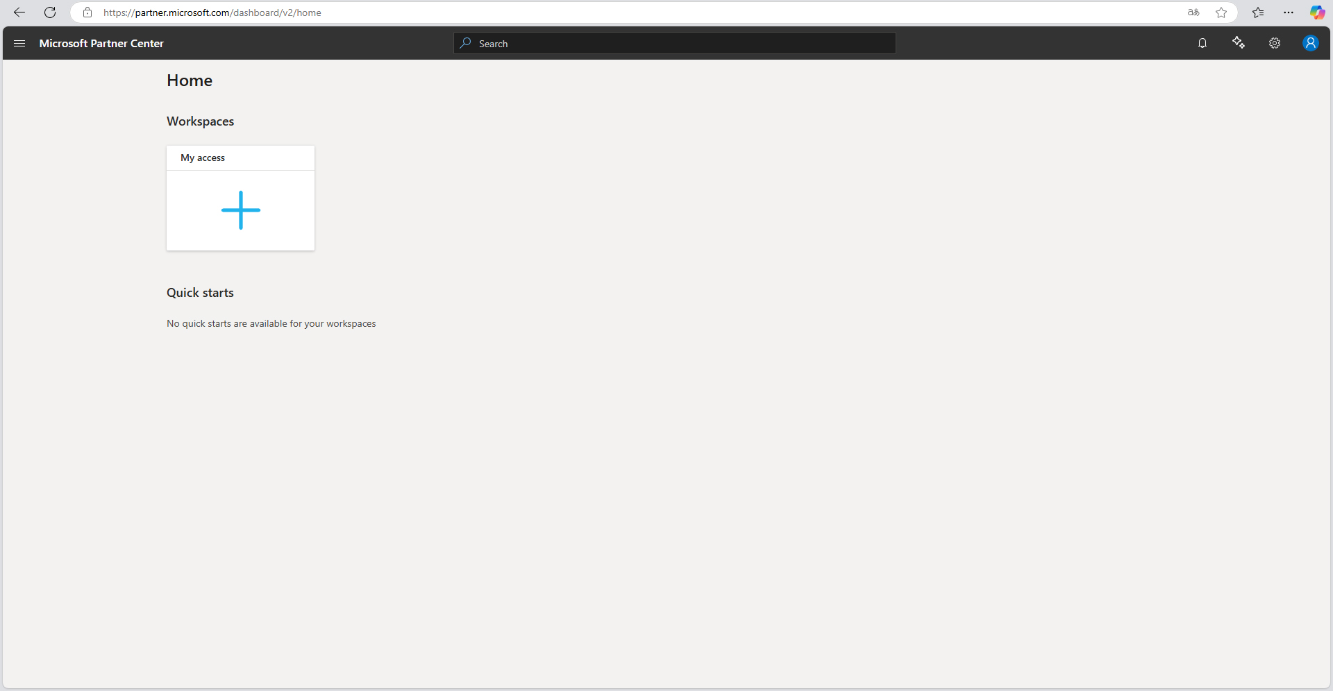 My Partner Center Panel is Empty | Microsoft Community Hub